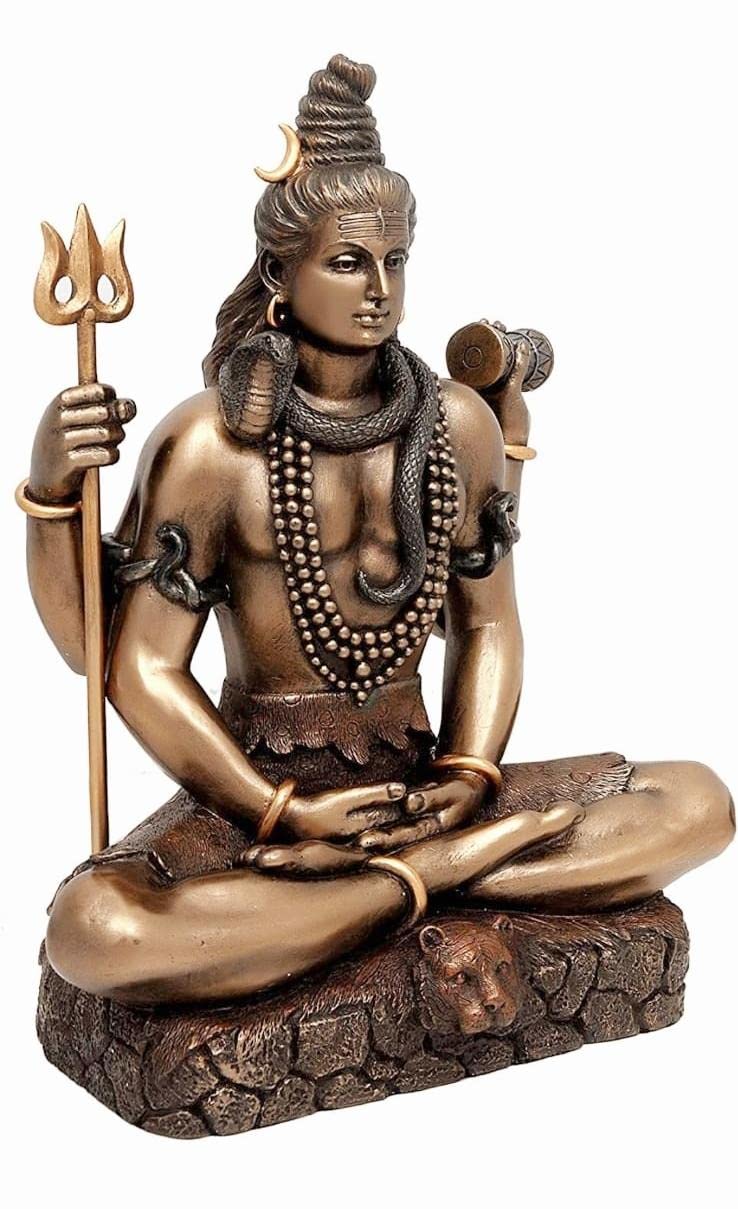 Antique Shiva Matte Finish Decorative Idol – Atithi Art